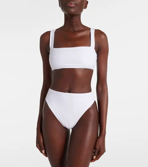 Jade Swim Coast Bikini Top - White