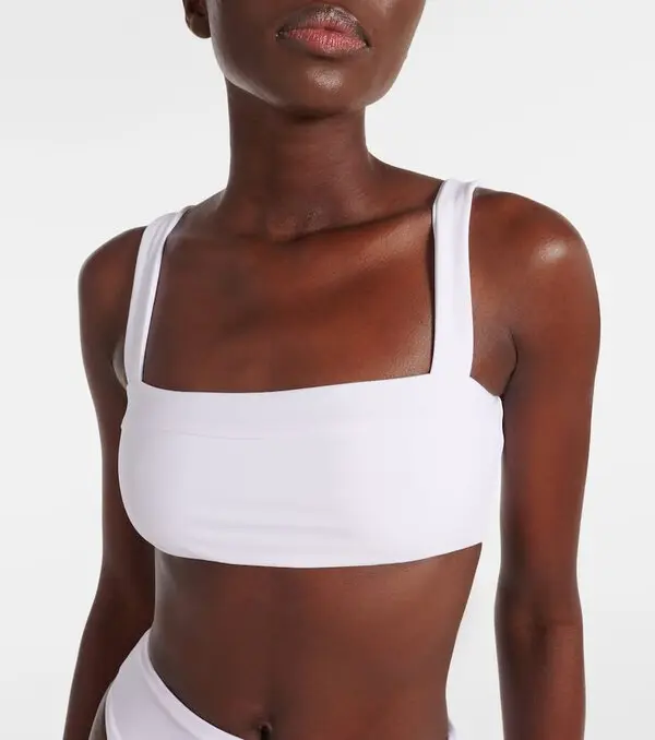 Jade Swim Coast Bikini Top - White