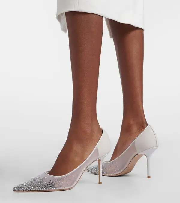 JIMMY CHOO Love 85 Crystal-embellished Pumps