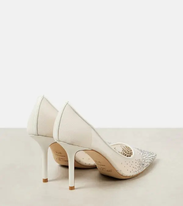 JIMMY CHOO Love 85 Crystal-embellished Pumps