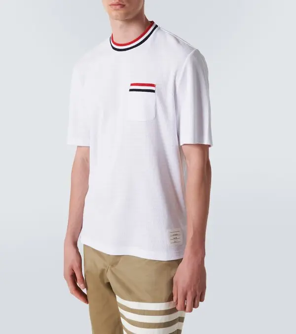 Thom Browne Pointelle Cotton T-shirt