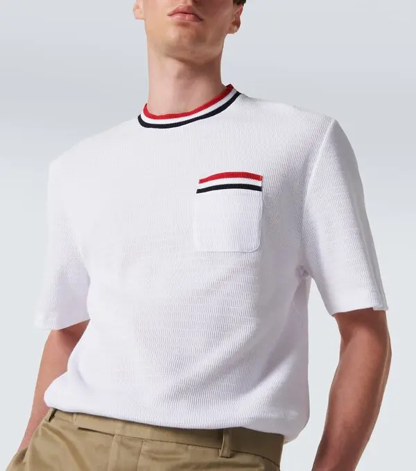 Thom Browne Pointelle Cotton T-shirt