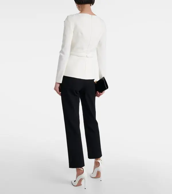 Safiyaa Manya Crêpe Top - White