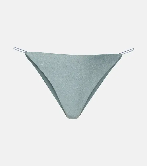 Jade Swim Micro Bare Minimum Bikini Bottoms - Blue