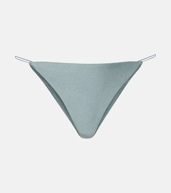 Jade Swim Micro Bare Minimum Bikini Bottoms - Blue
