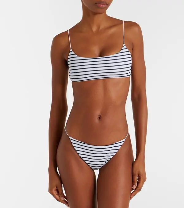 Jade Swim Micro Bare Minimum Bikini Bottoms - White
