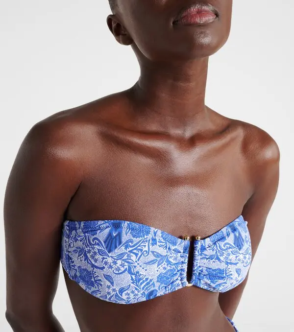 Heidi Klein Lake Como Printed Bikini Top