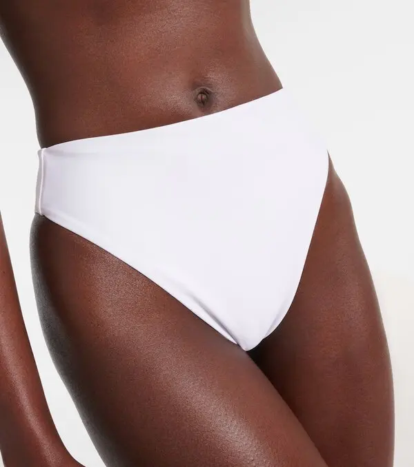 Jade Swim Incline High-rise Bikini Bottom - White