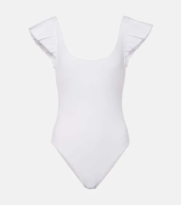 KARLA COLLETTO Alora Ruffled Swimsuit - White