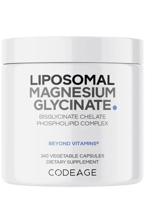 CODEAGE Magnesium Bisglycinate Chelate Supplement 2-month Supply - White