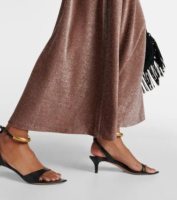Johanna Ortiz Ring-detail Maxi Skirt - Brown