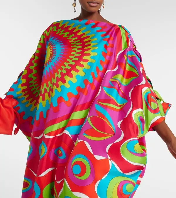 Emilio Pucci Bersaglio Silk Kaftan