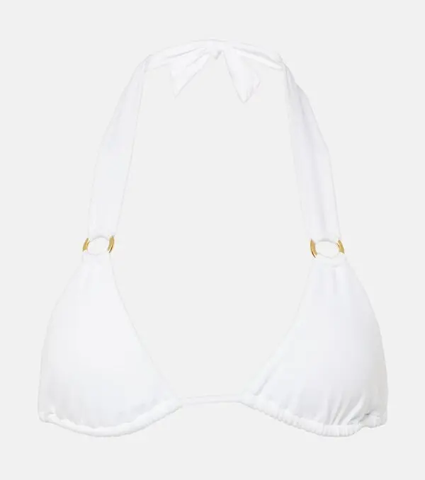 Melissa Odabash Caracas Triangle Bikini Top - White