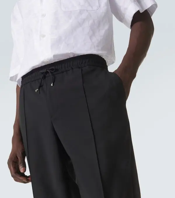 Valentino Garavani Wool And Mohair Slim Pants