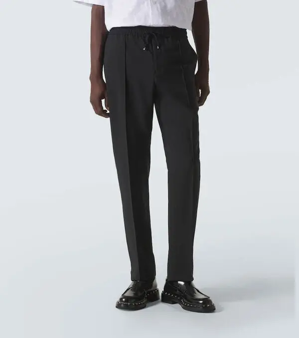 Valentino Garavani Wool And Mohair Slim Pants