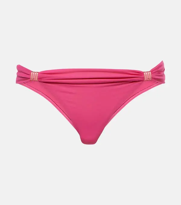 Melissa Odabash Grenada Embellished Bikini Bottom - Pink