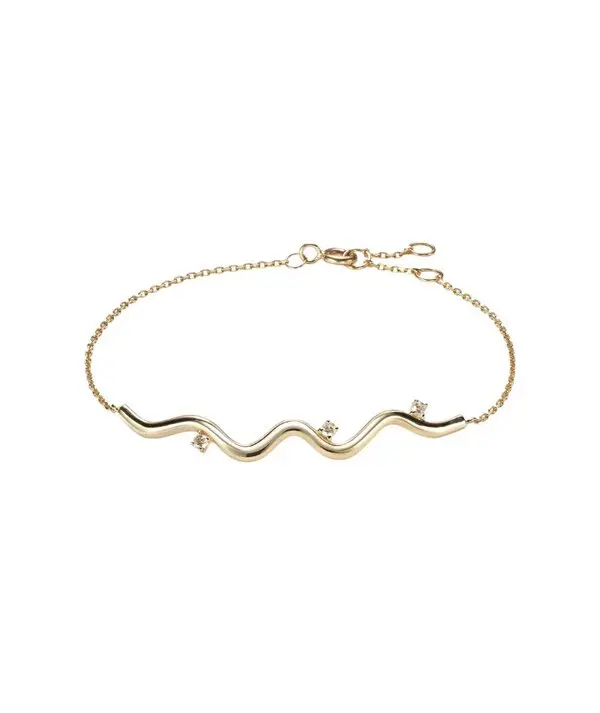 STONE AND STRAND Harbor Lights 10kt Bracelet With Diamonds - Gold