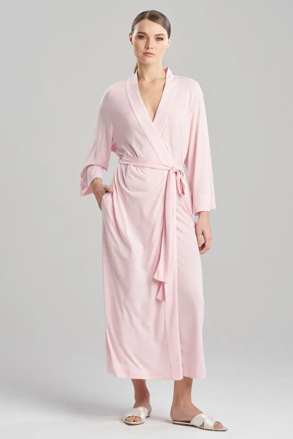 Natori Shangri-la Tencel Robe - Pink