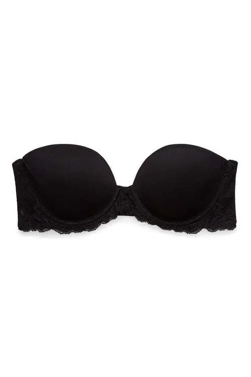 Natori Feathers Strapless Bra - Black