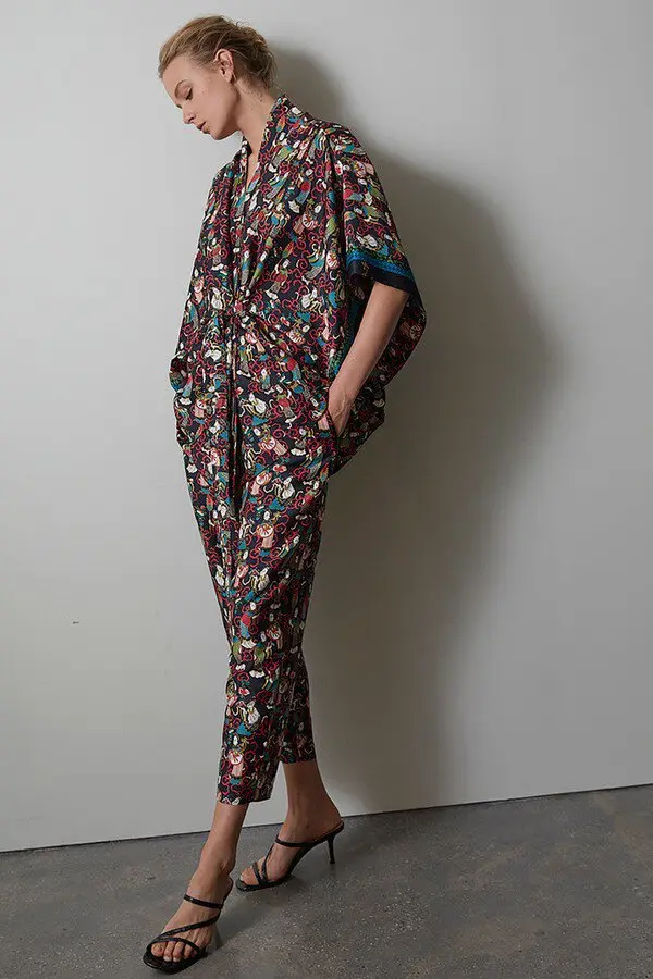 Natori Tea Garden Printed Pants