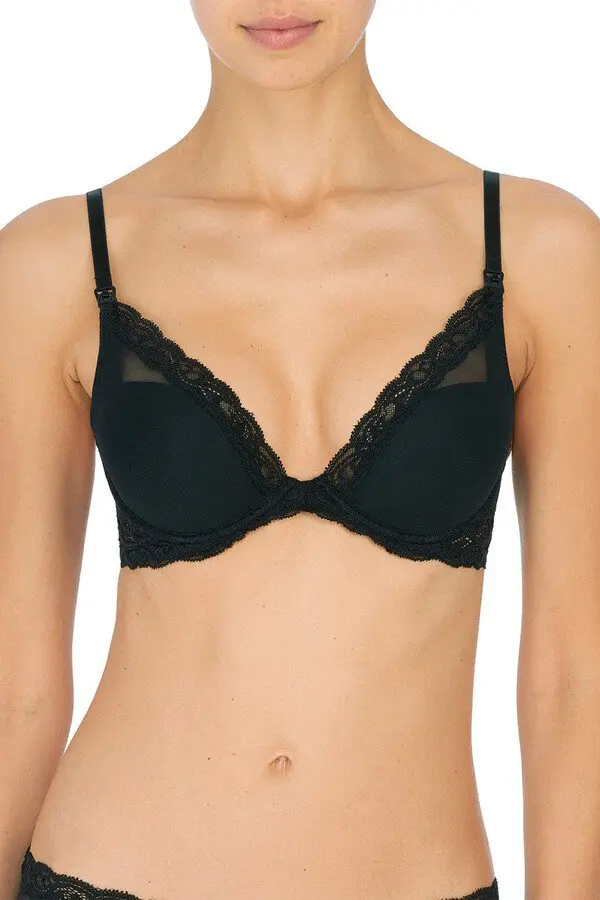 Natori Feathers Maternity Bra - Black