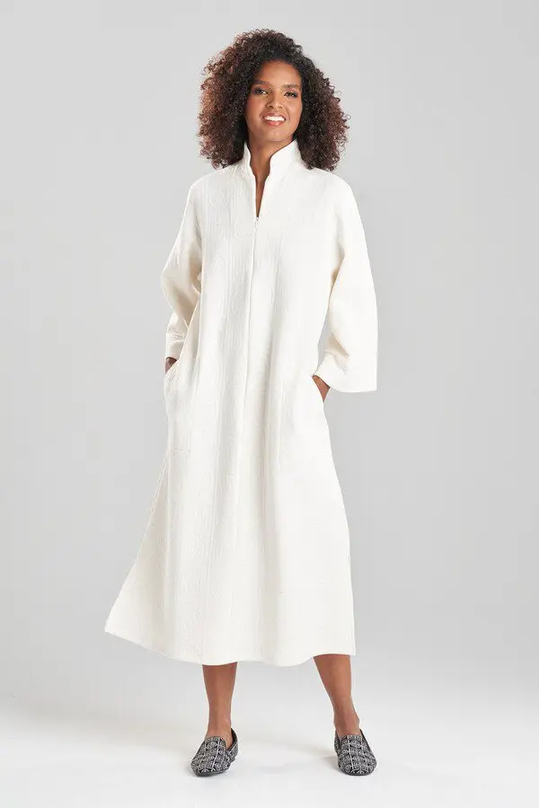 Natori Quilted Infinity Jacquard Lounger - White