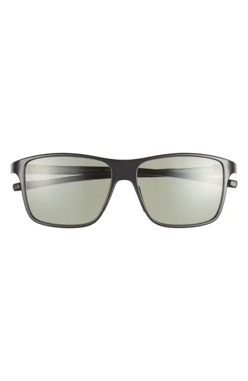 Tag Heuer Bolide Rectangle Sunglasses - Matte Black / Green Polarized
