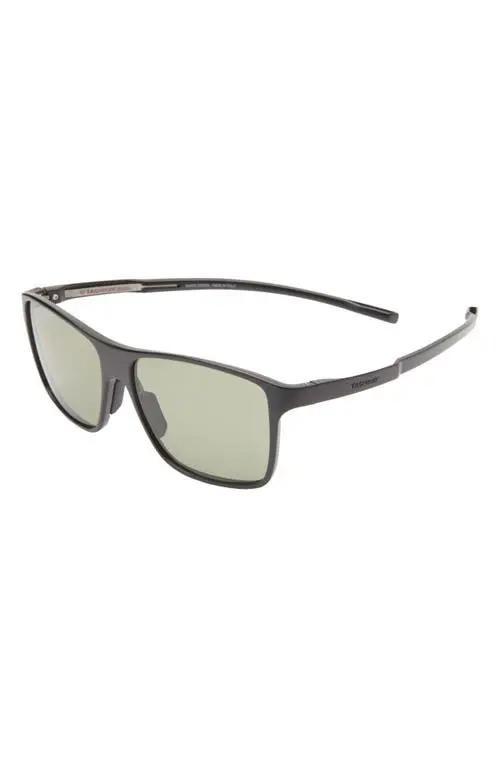 Tag Heuer Bolide Rectangle Sunglasses - Matte Black / Green Polarized