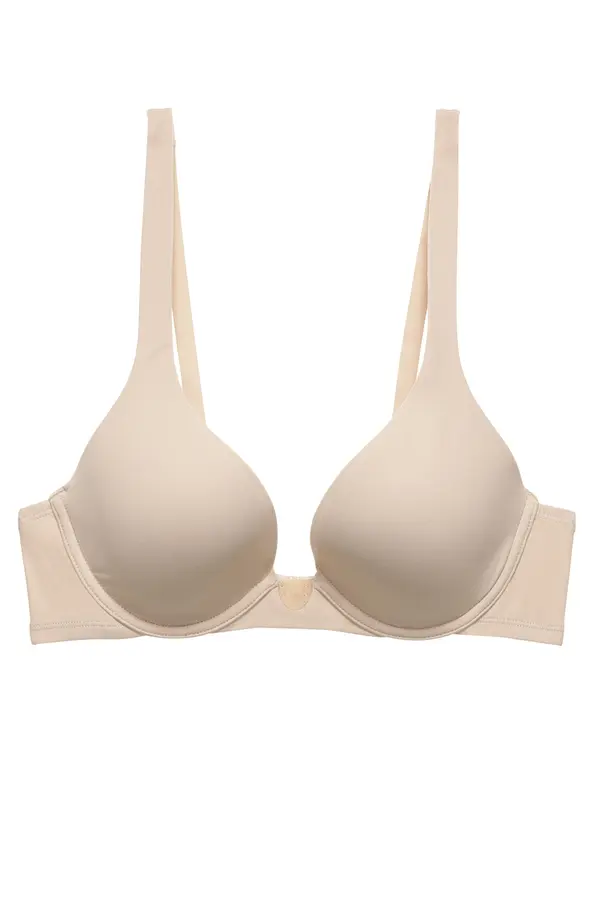 Natori Verge Convertible Plunge Contour Underwire Bra - Natural