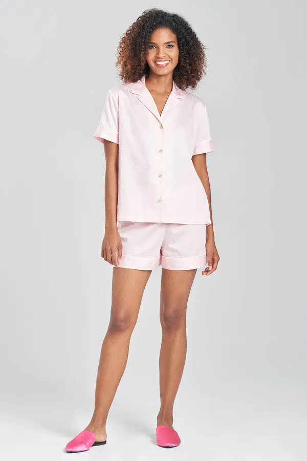Natori Cotton Sateen Shorts Pj - Neutral / Floral