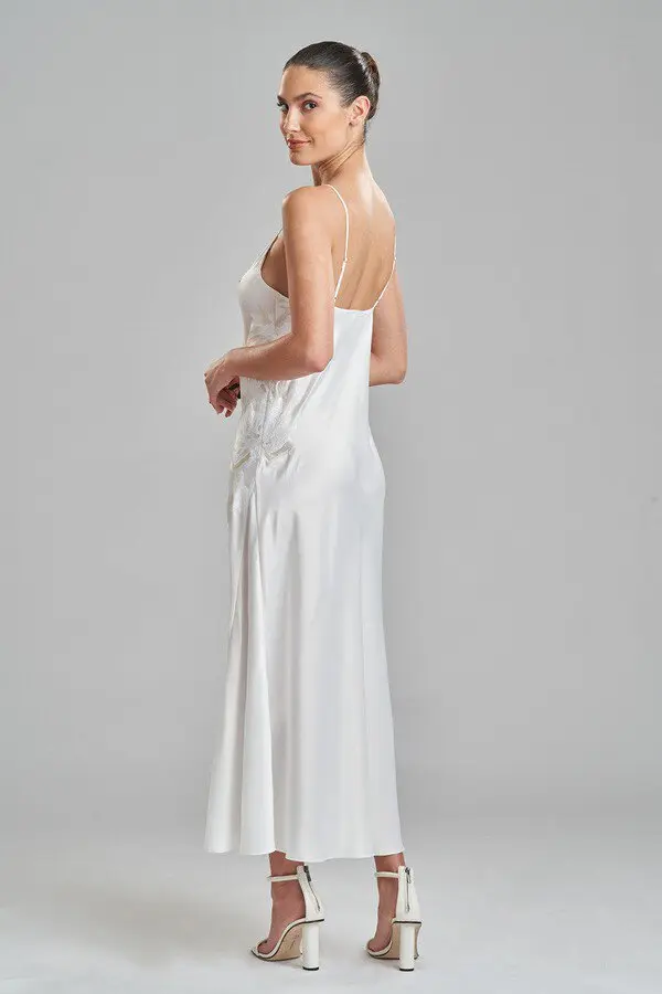 Natori Bridal Embroidery Slip Dress