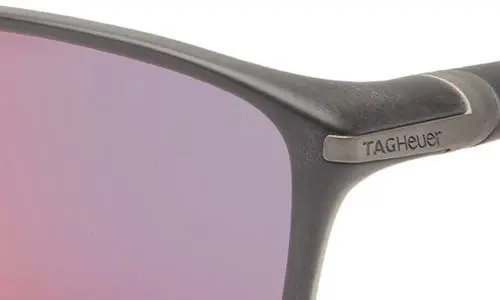 Tag Heuer Vingt Sept Rectangular Sunglasses - Black/smoke Polarized