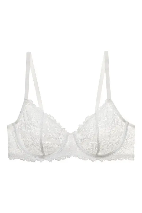 Natori Heavenly Convertible Balconette Underwire Bra - White