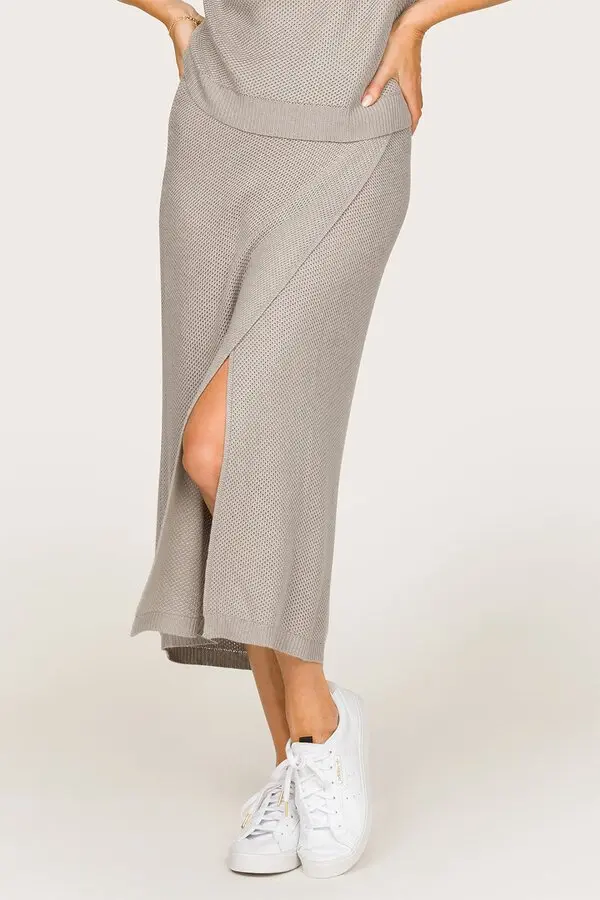 Alala Tropez Knit Midi Skirt