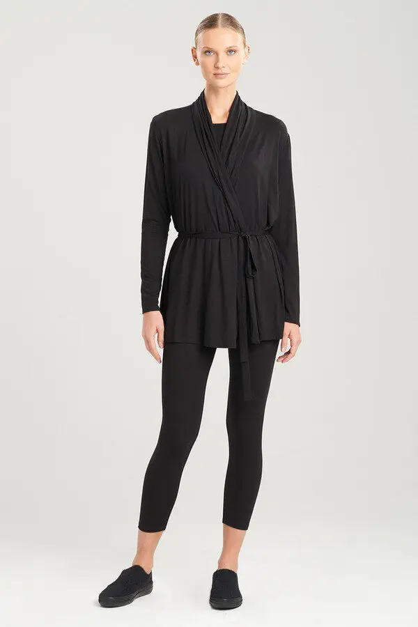 Natori Feathers Element Wrap - Black