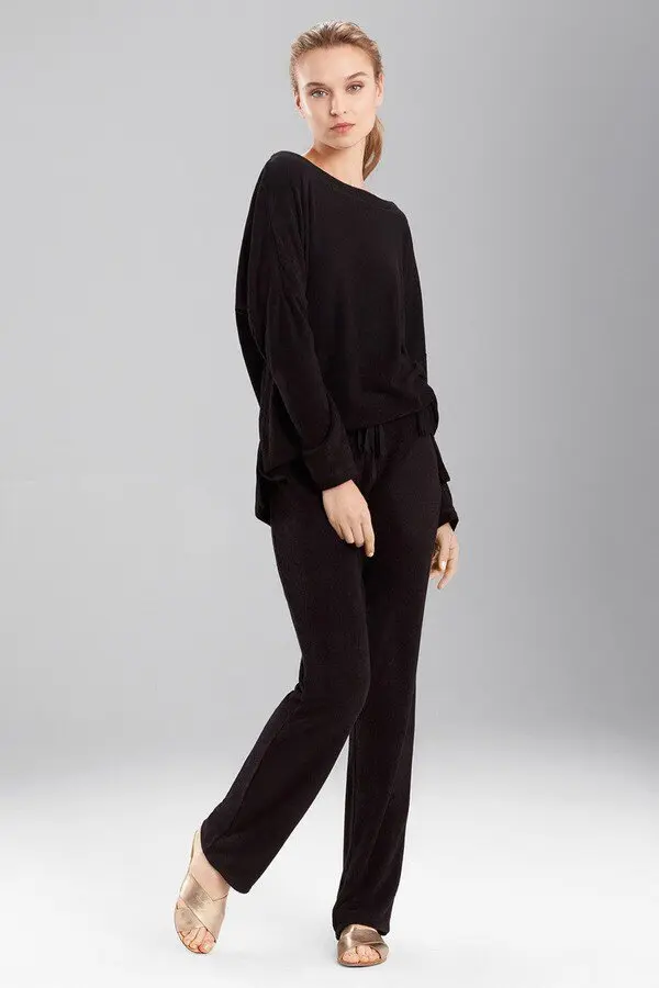 Natori Terry Lounge Pants - Black