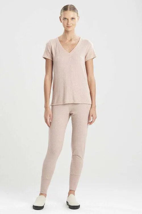 Natori Ulla V-neck Top - Neutral
