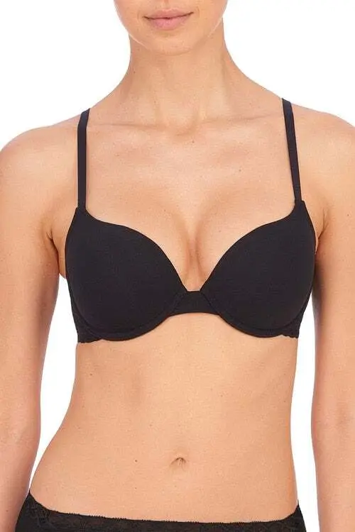 Natori Sheer Glamour Push-up Bra - Black