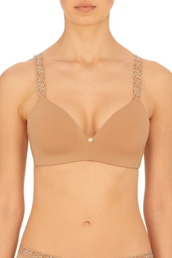 Natori Pure Luxe Wireless Contour Bra - Gold