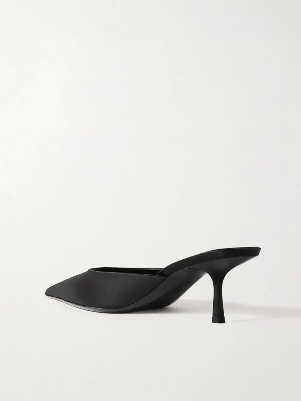 Saint Laurent Barbara Satin Mules