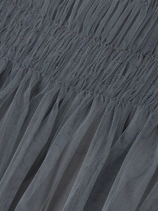 MOLLY GODDARD Lydia Shirred Tulle Top