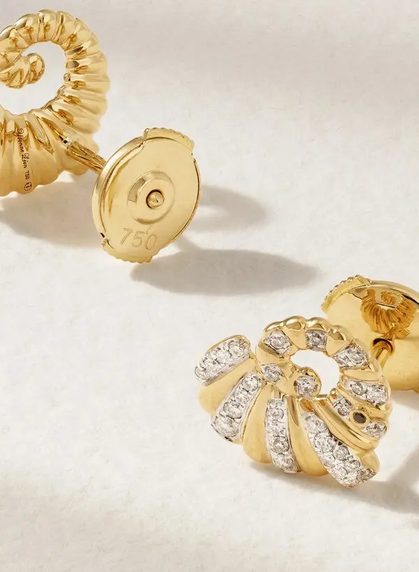 Yvonne Léon 18-karat Diamond Earrings