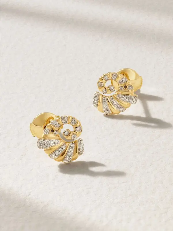 Yvonne Léon 18-karat Diamond Earrings