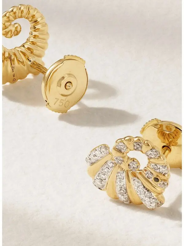 Yvonne Léon 18-karat Diamond Earrings