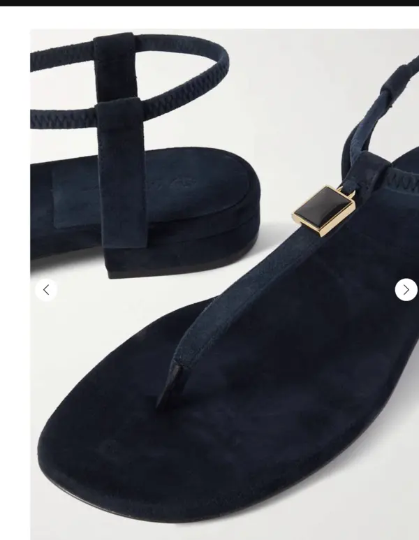Loro Piana Mindil Suede Sandals