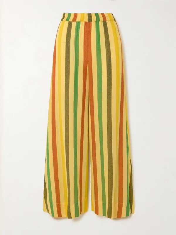 Suzie Kondi Elira Striped Wide-leg Pants
