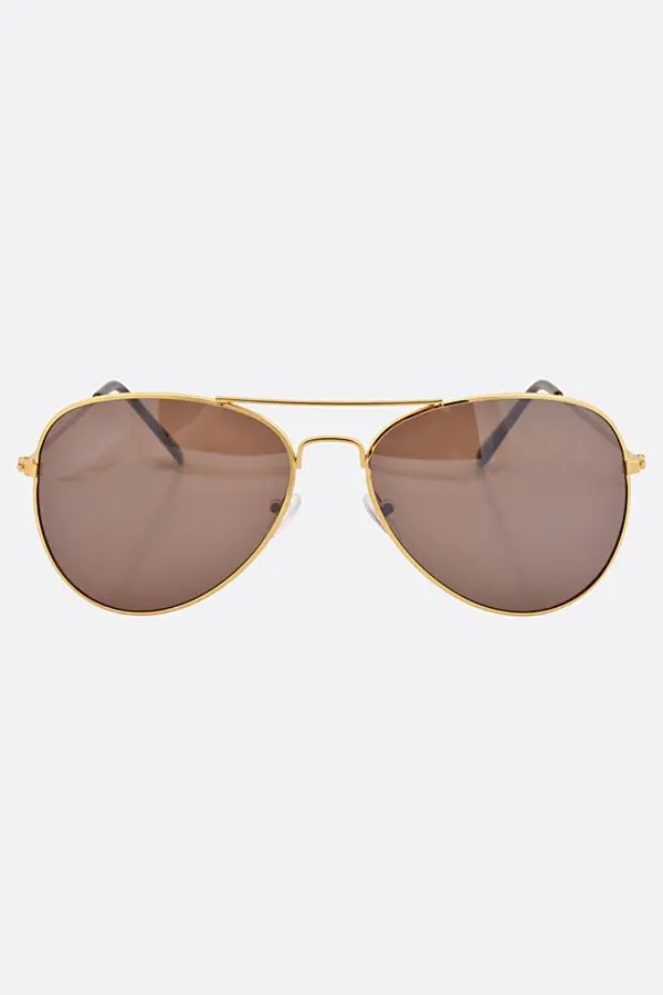 GIANT VINTAGE SUNGLASSES Giant Vintage Flights Aviator Sunglasses - Gold