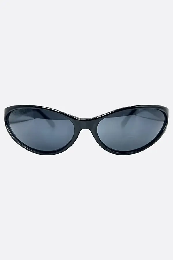 GIANT VINTAGE SUNGLASSES Molly Oval Vintage Sunglasses - Black