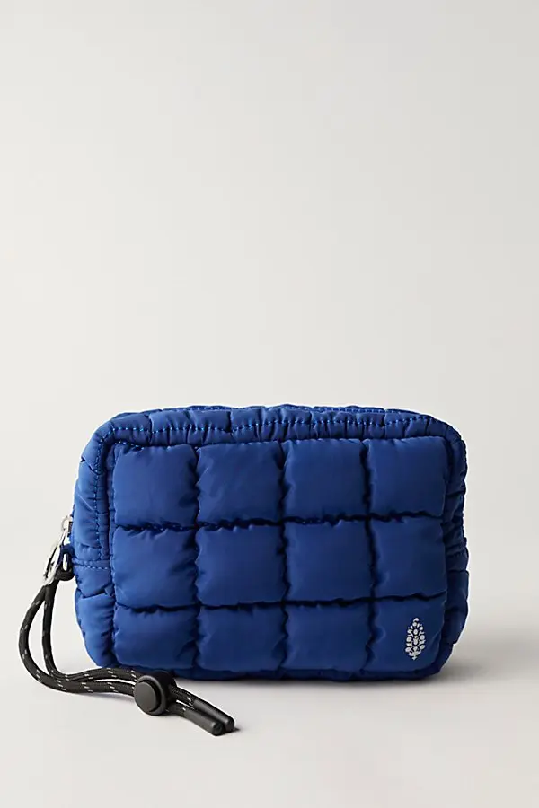 Free People Quilted Mini Case - Athletic Blue