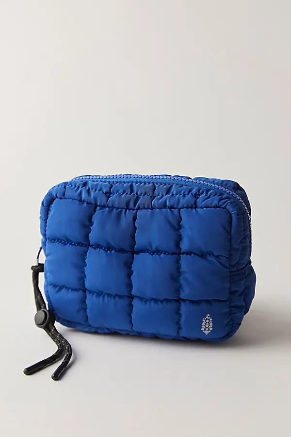 Free People Quilted Mini Case - Blue